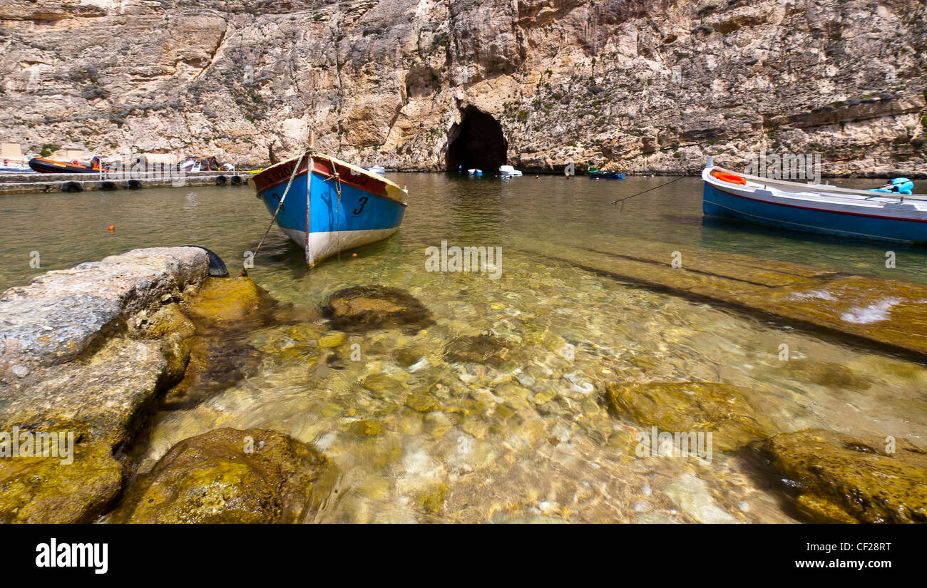 The Blue Channel of the Inland Sea - Gozo, Malta Stock Photo - Alamy