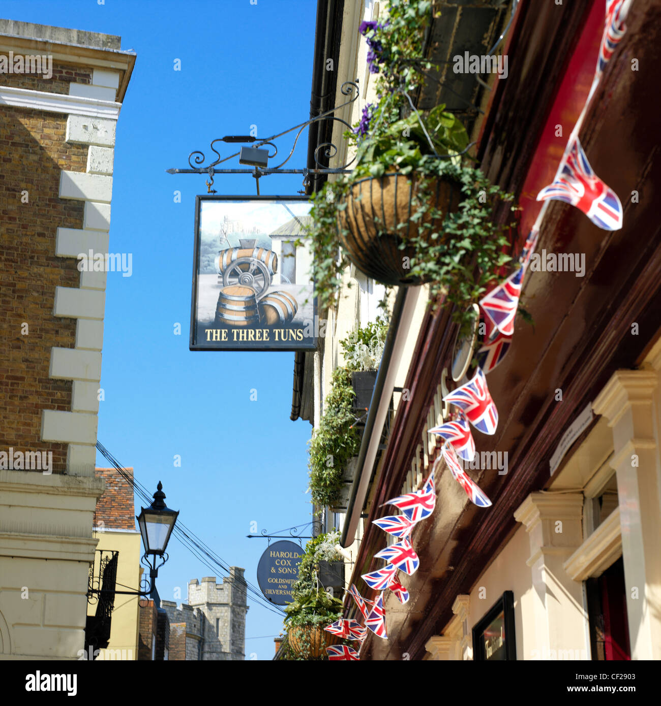 The Three Tuns pub. The pub is 500 years old and was originally ...