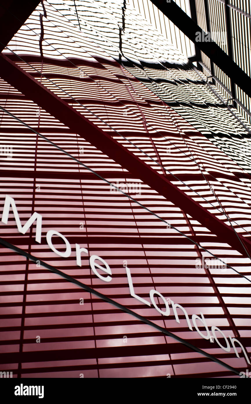 'More London' wording displayed on '6 More London Place', an office and ...