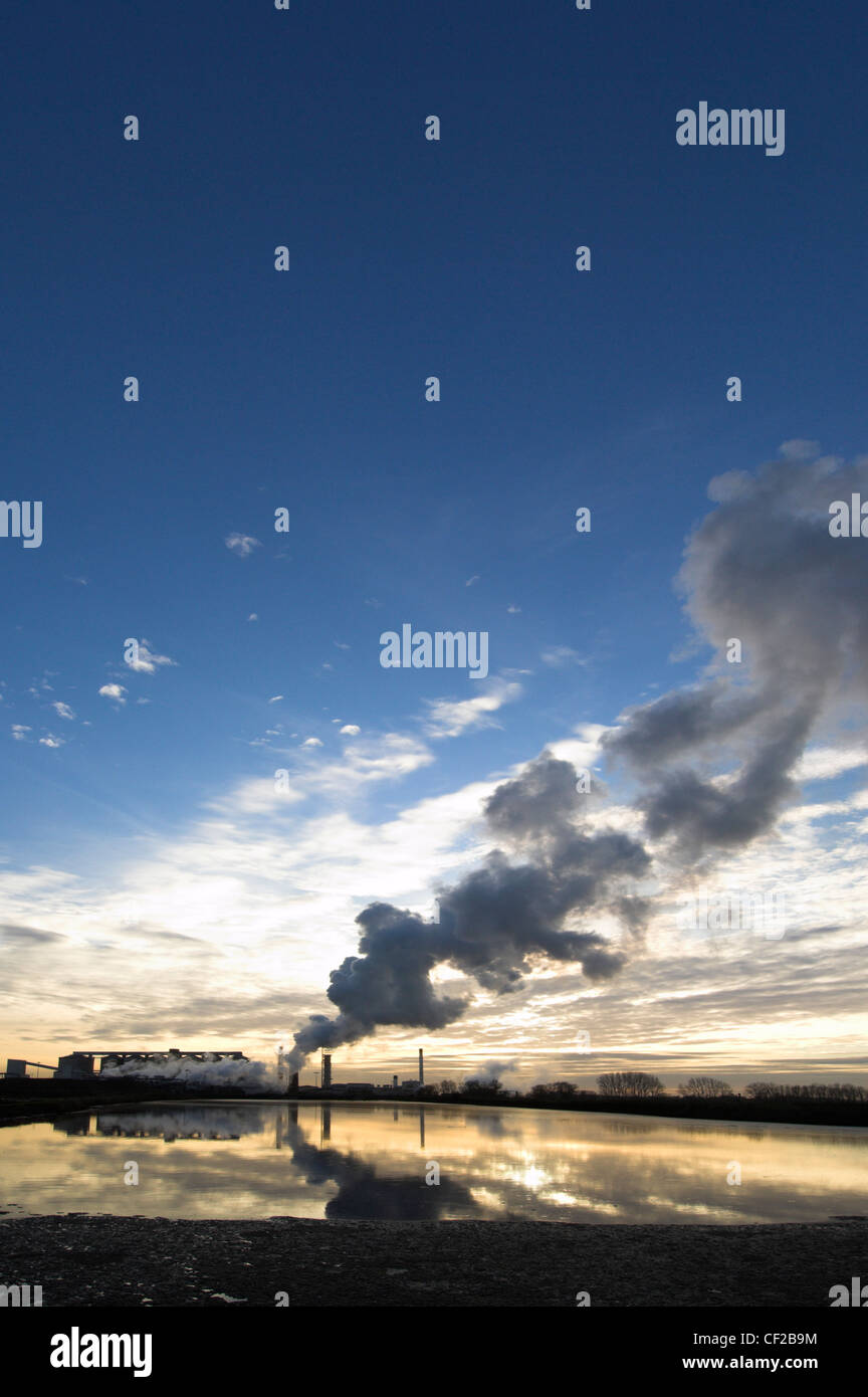 Smoke billowing out of British Sugar's Wissington refinery, the largest ...