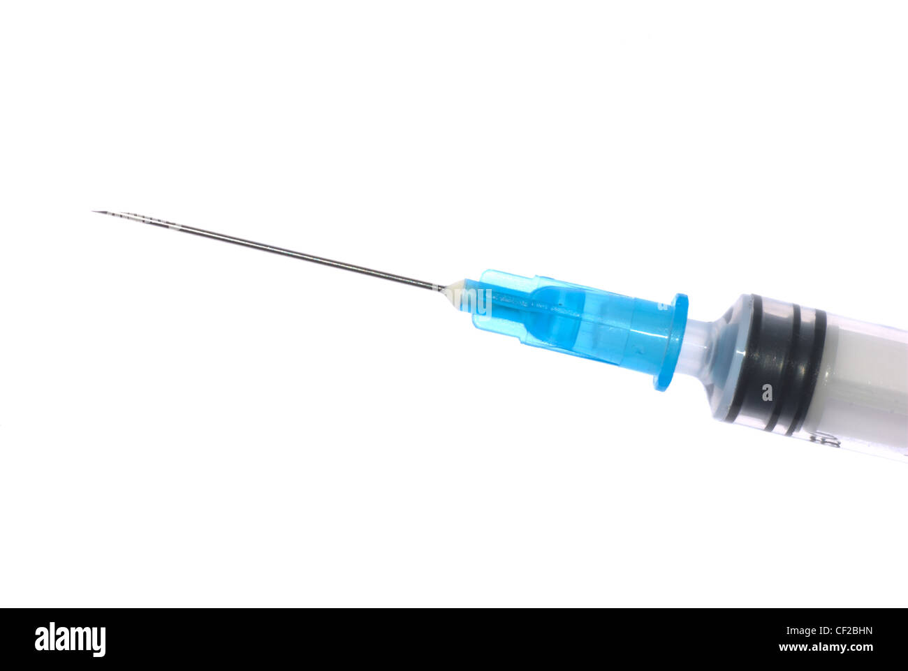 medical syringe isolated in white Stock Photo - Alamy