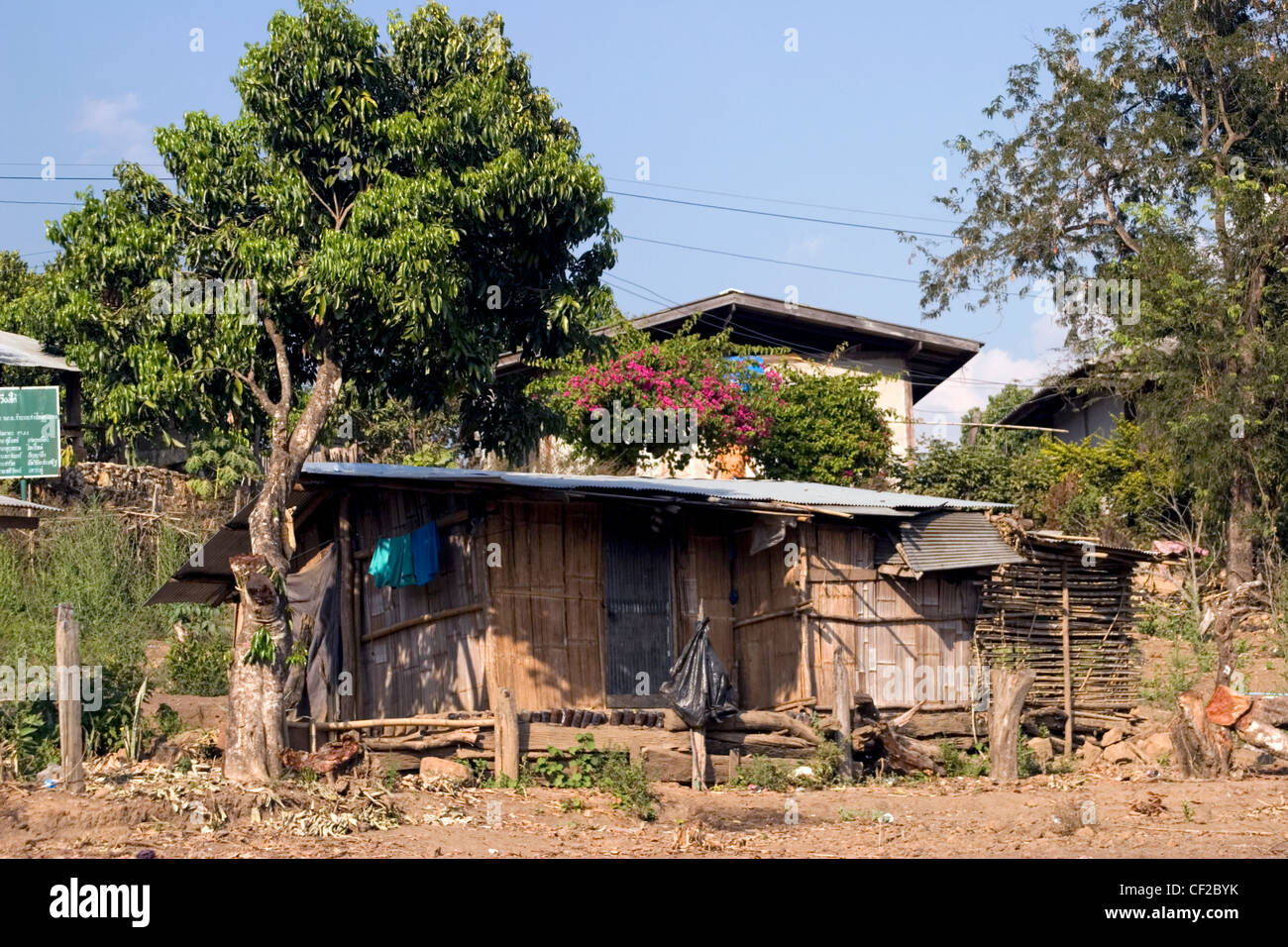 A typical wooden home captures the essence of rural living in Pai ...
