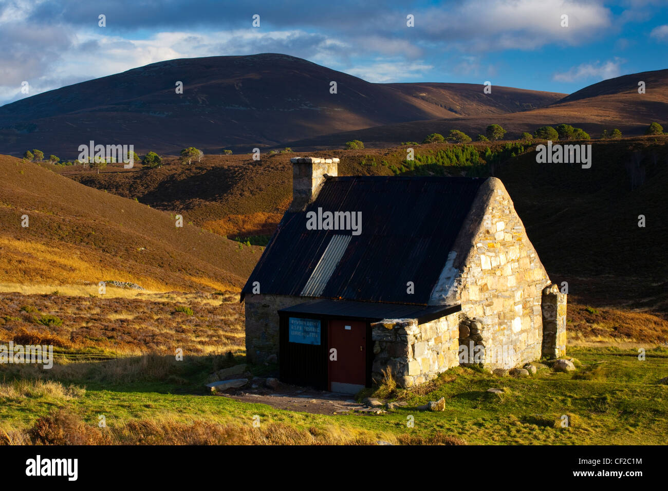 Ryvoan Bothy located on the Ryvoan Pass situated within the Abernethy ...