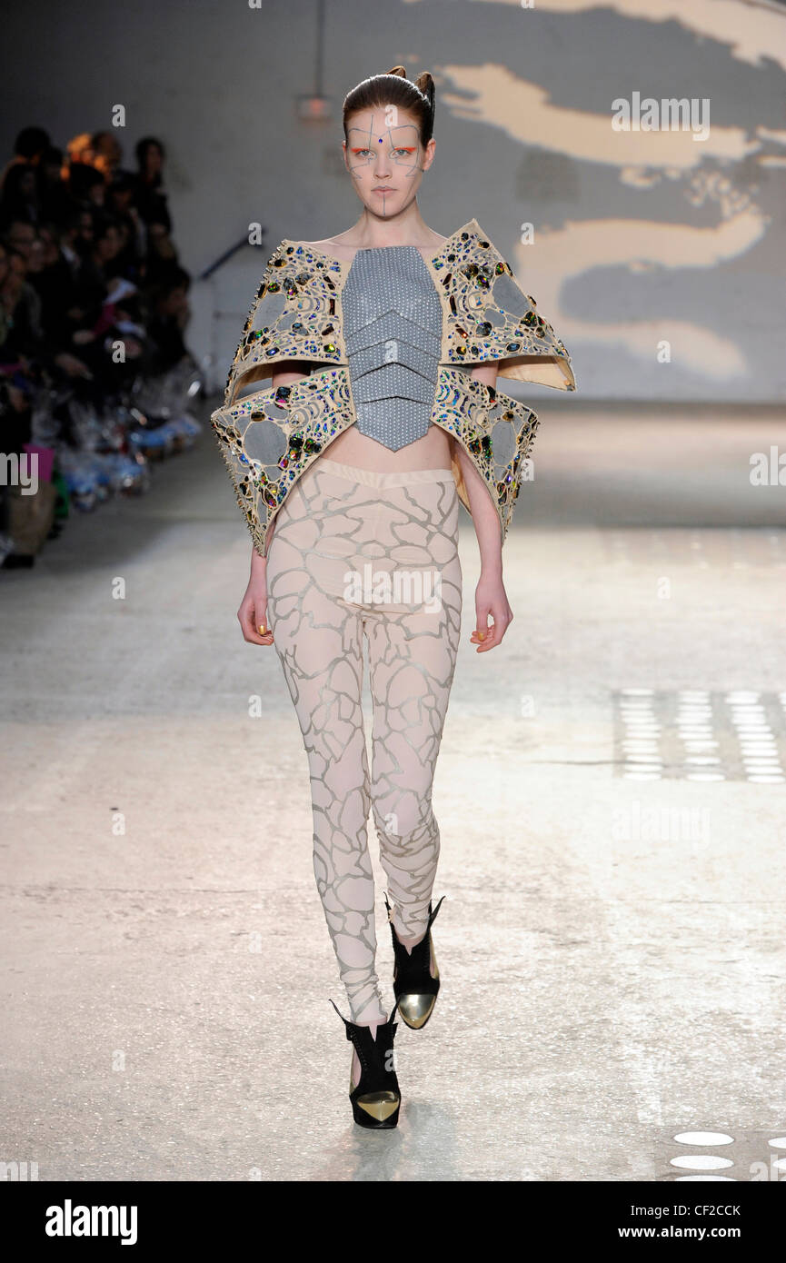 Manish Arora Paris Ready to Wear Autumn Winter Female wearing spider ...