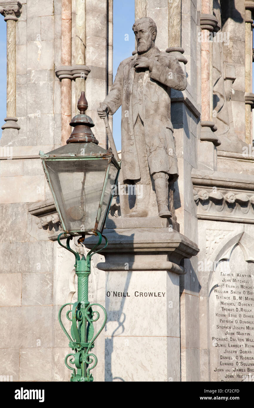A Statue And Lamp Post At The Mall; Cork City County Cork Ireland Stock ...
