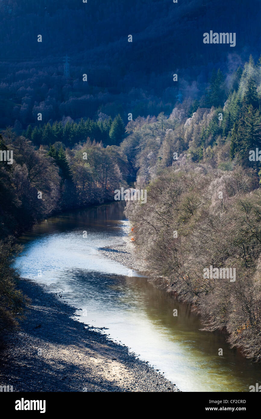 The River Garry and surrounding woodland, near the Pass of ...