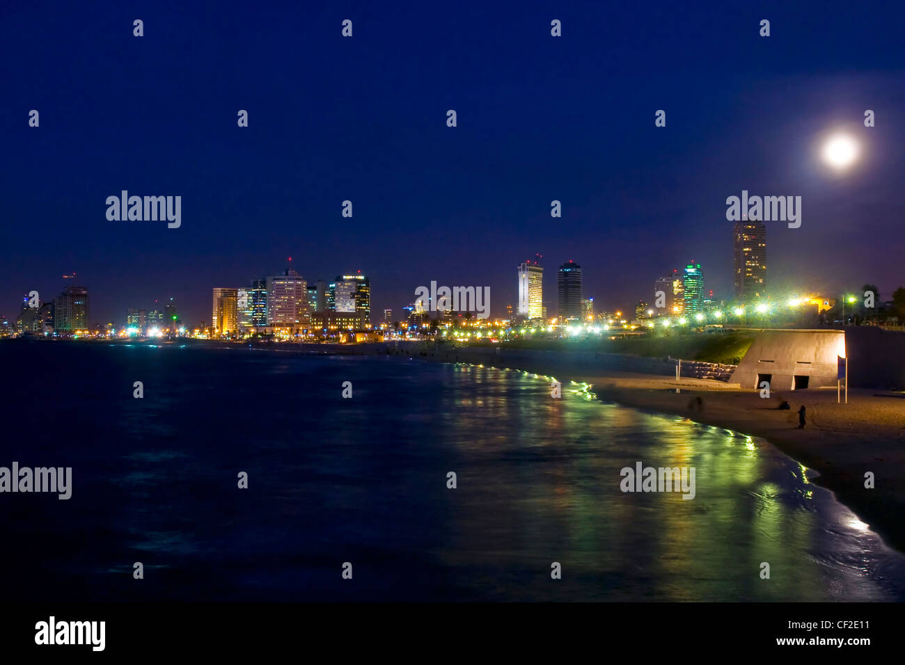 Jaffa israel beach night hi-res stock photography and images - Alamy