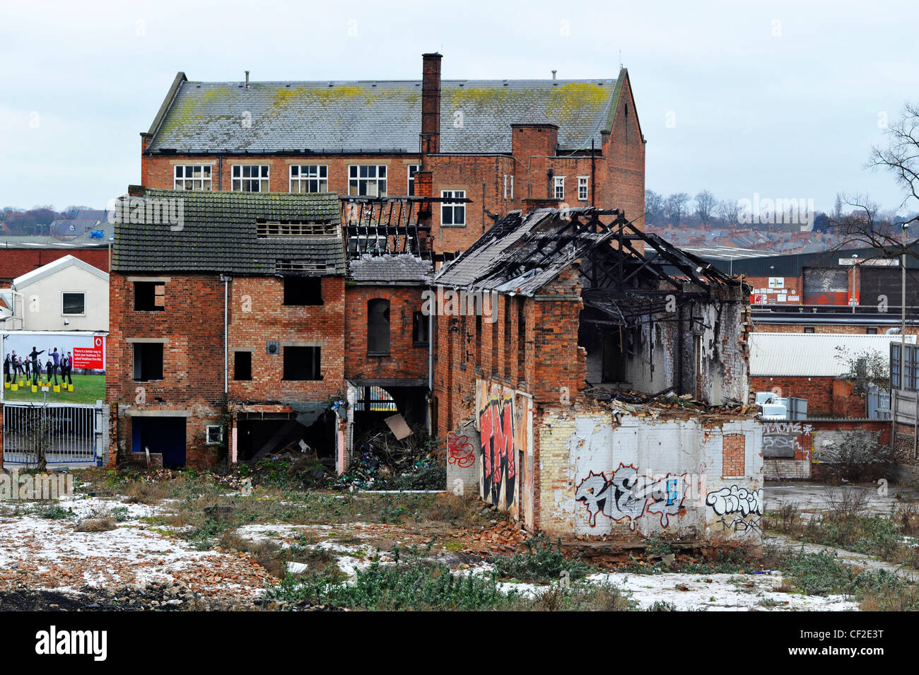 Old derelict building near Leicester city centre Stock Photo - Alamy