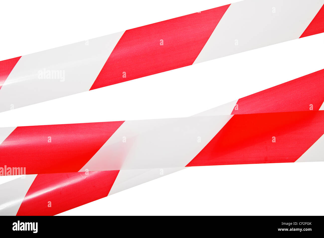 Lines of barrier tape. All on white background Stock Photo - Alamy