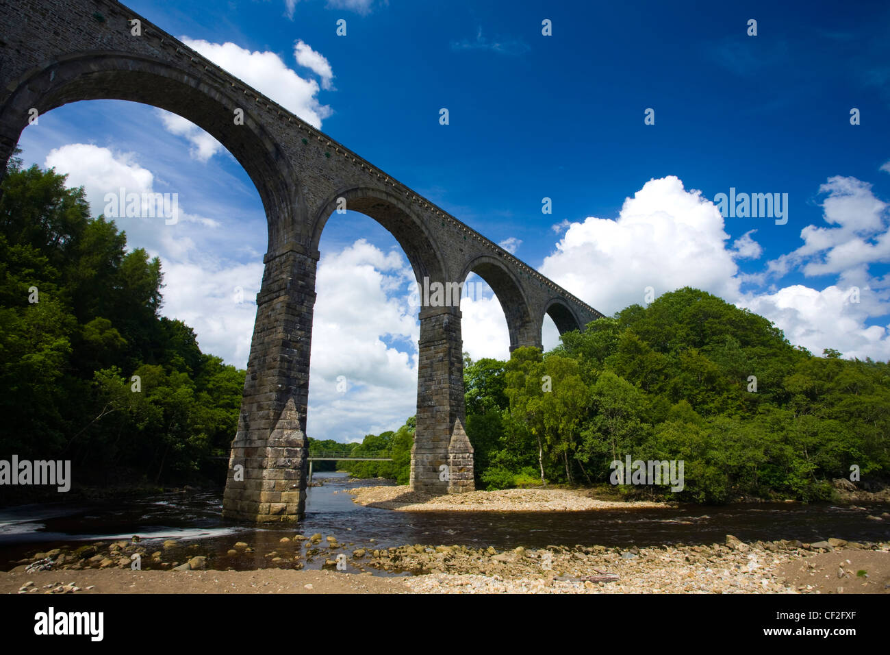 The Lambley Railway Viaduct, built in 1852, spanning the River South ...