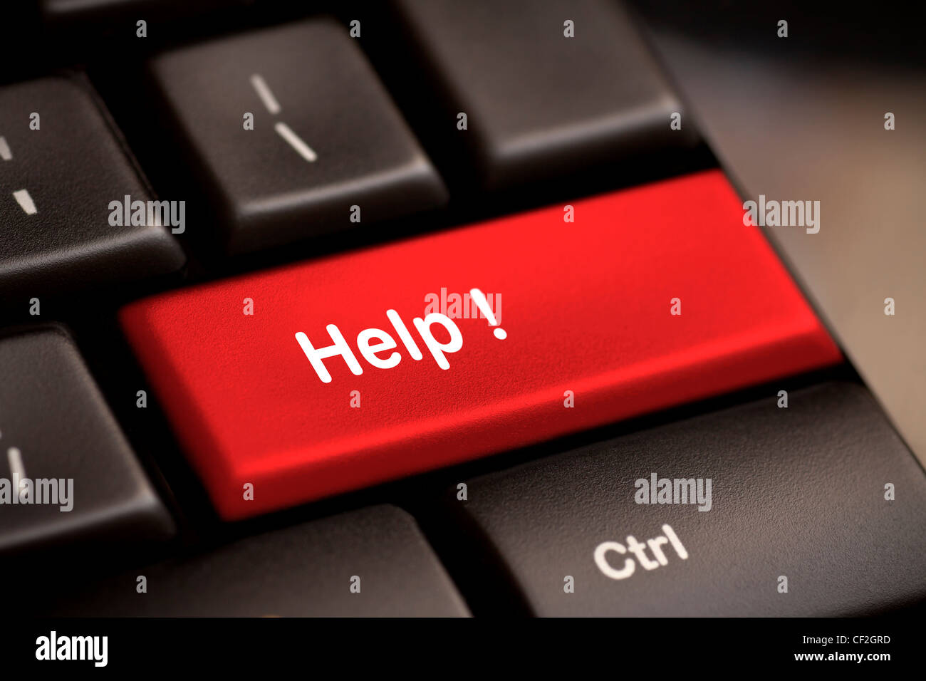 A computer red Help Key Stock Photo - Alamy