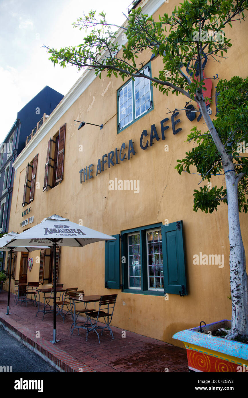 Africa Cafe in Cape Town - Shortmarket Street Stock Photo - Alamy