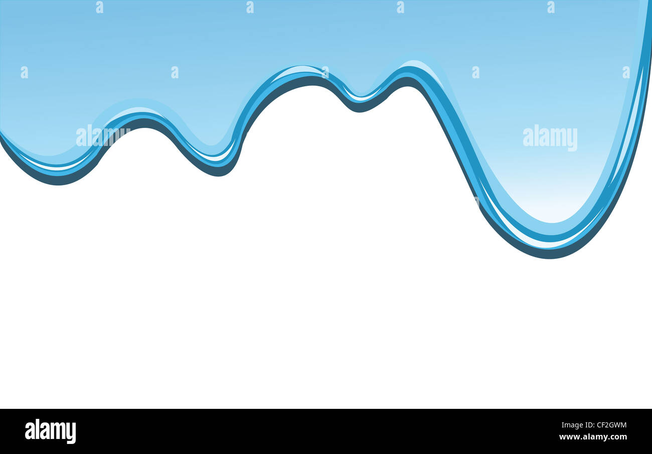 Blue Paint Dripping Wallpaper