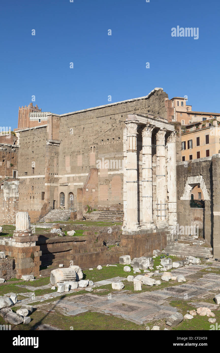 Augustus forum, imperial forums, Rome, Italy Stock Photo - Alamy