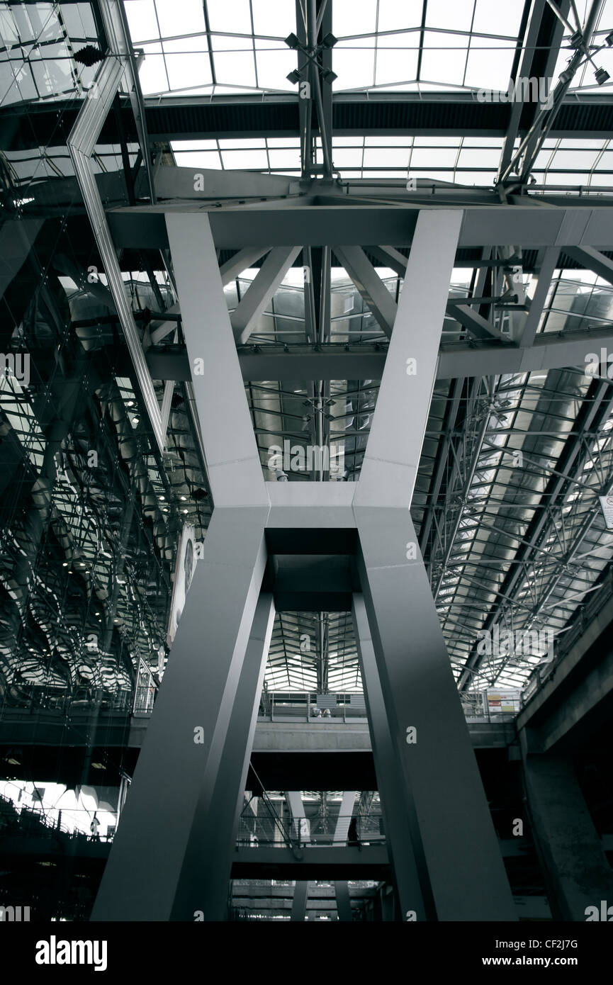 Support above the bridge, steel structure close-up Stock Photo - Alamy