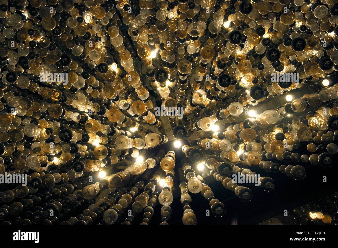 close ups golden lamps pattern background Stock Photo - Alamy