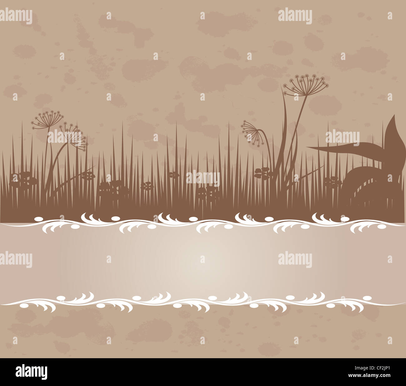 Vintage background with grass Stock Photo - Alamy