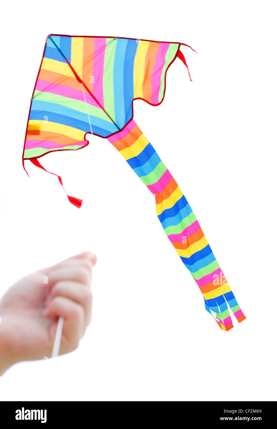 Flying kite play boy Cut Out Stock Images & Pictures - Alamy