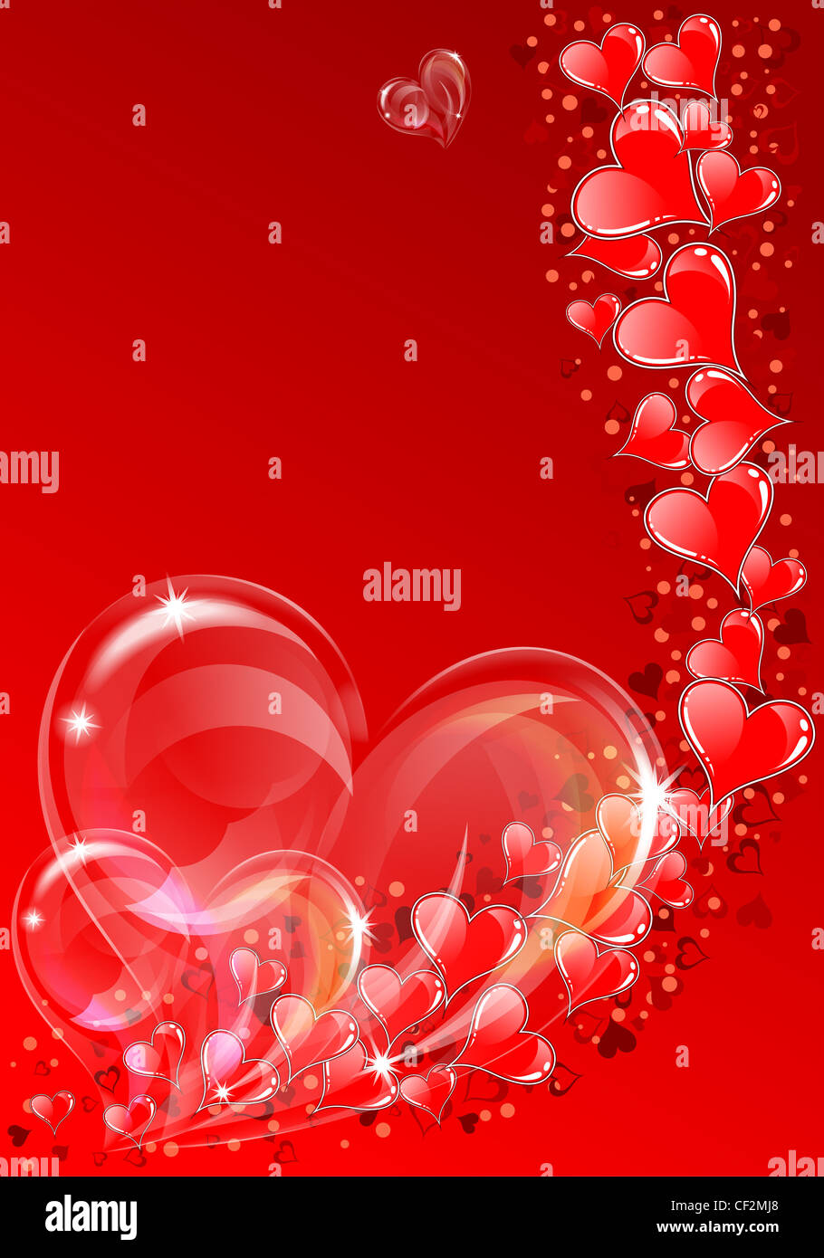 Valentines Day background with Hearts, element for design, vector ...