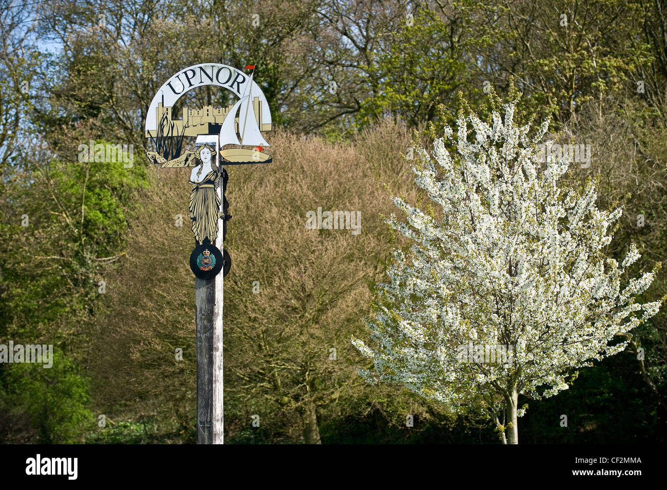 Upnor village sign hi-res stock photography and images - Alamy