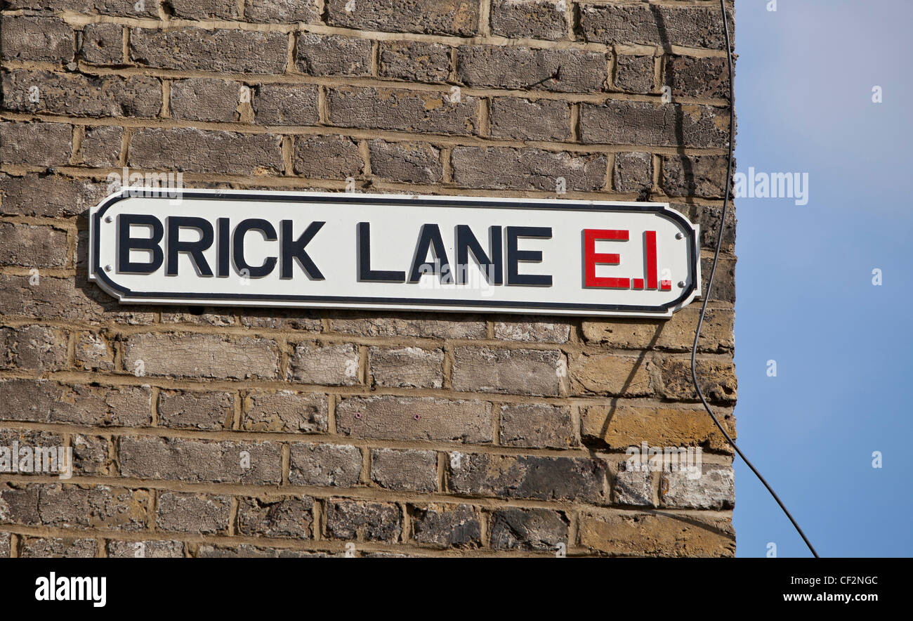 Brick Lane sign, London, England, UK Stock Photo - Alamy