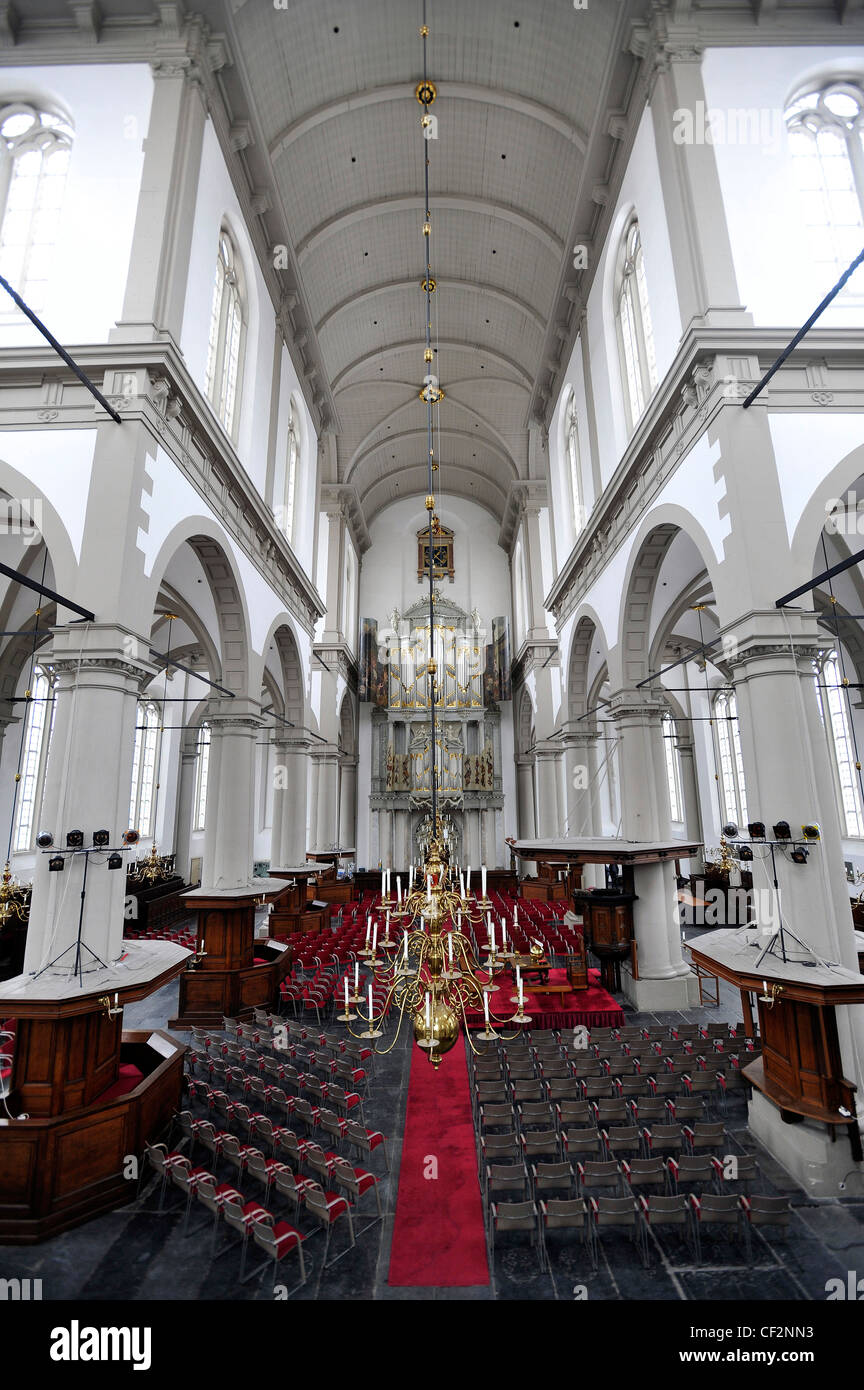 Interior views of the Westerkerk church in Amsterdam, Netherlands Stock ...