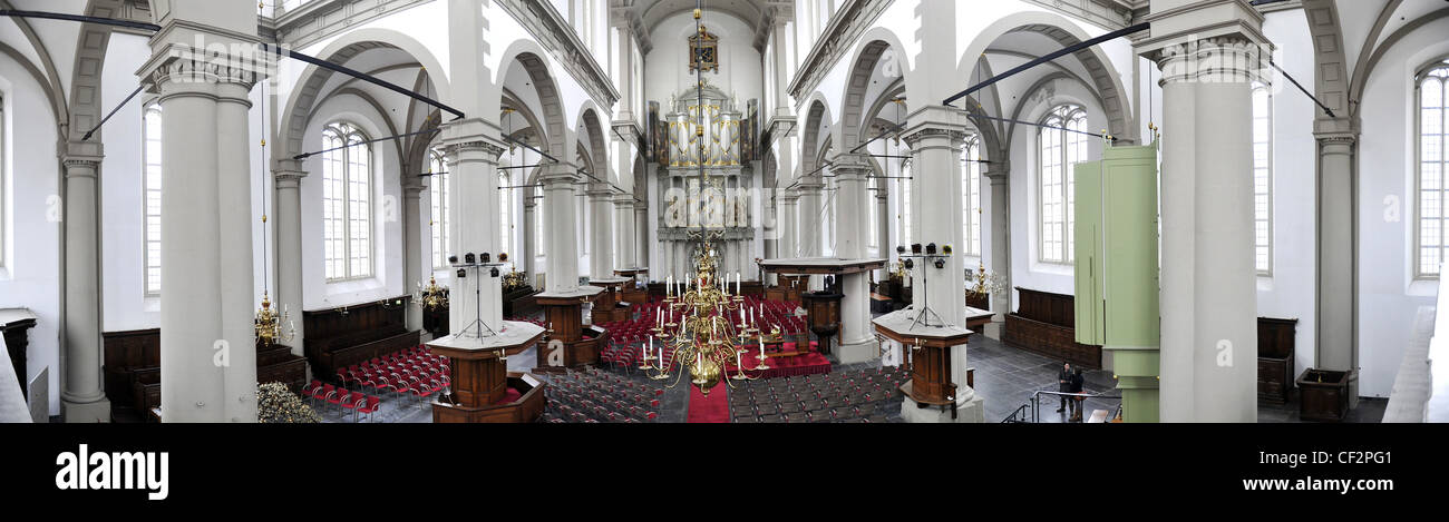 Interior views of the Westerkerk church in Amsterdam, Netherlands Stock ...