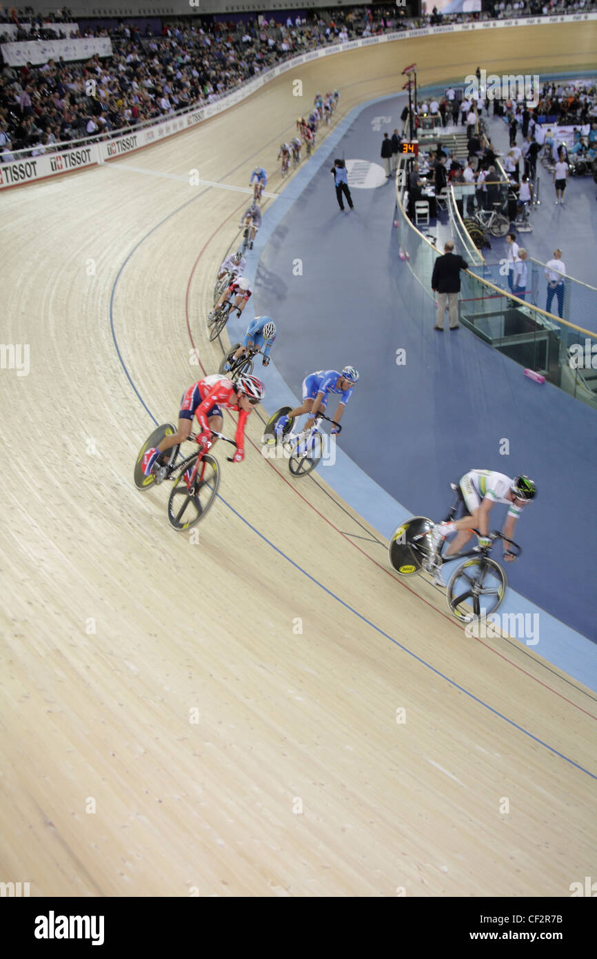 London olympic velodrome track cycling bike racing Stock Photo - Alamy