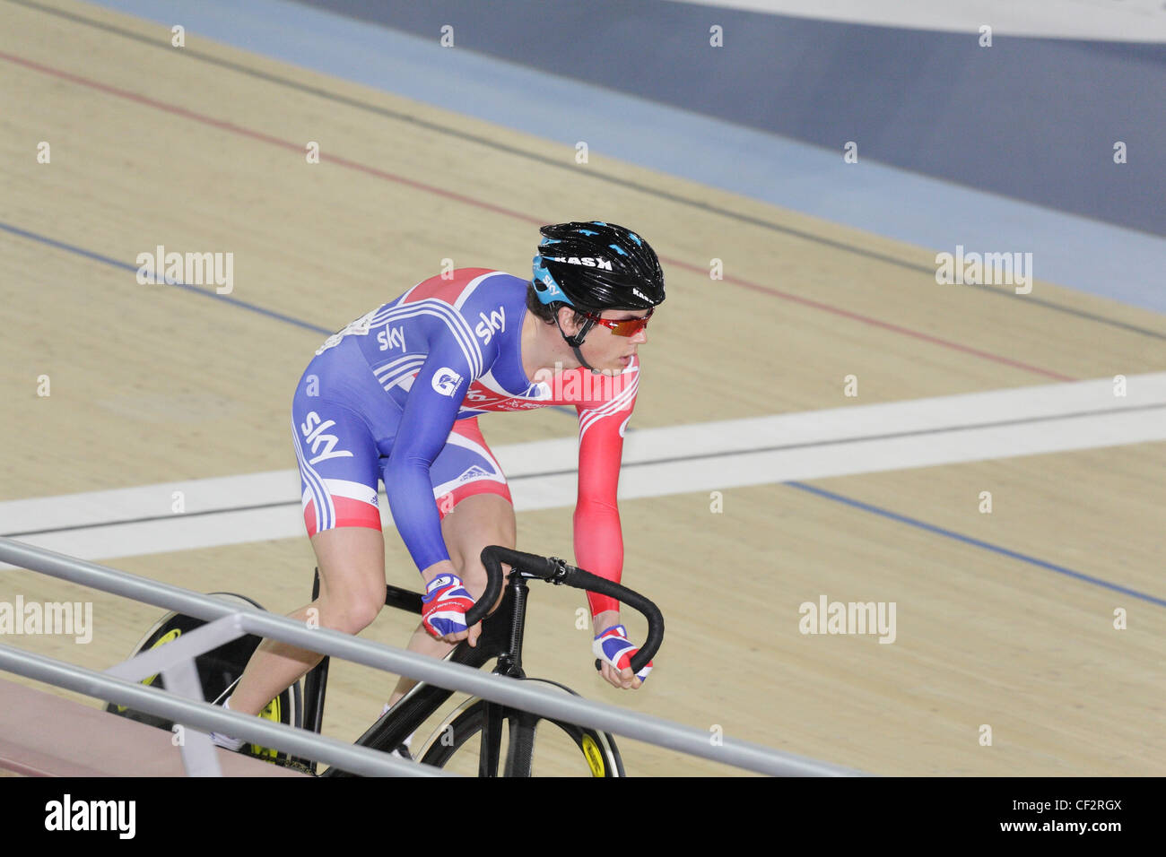 London olympic velodrome track cycling bike racing Stock Photo - Alamy