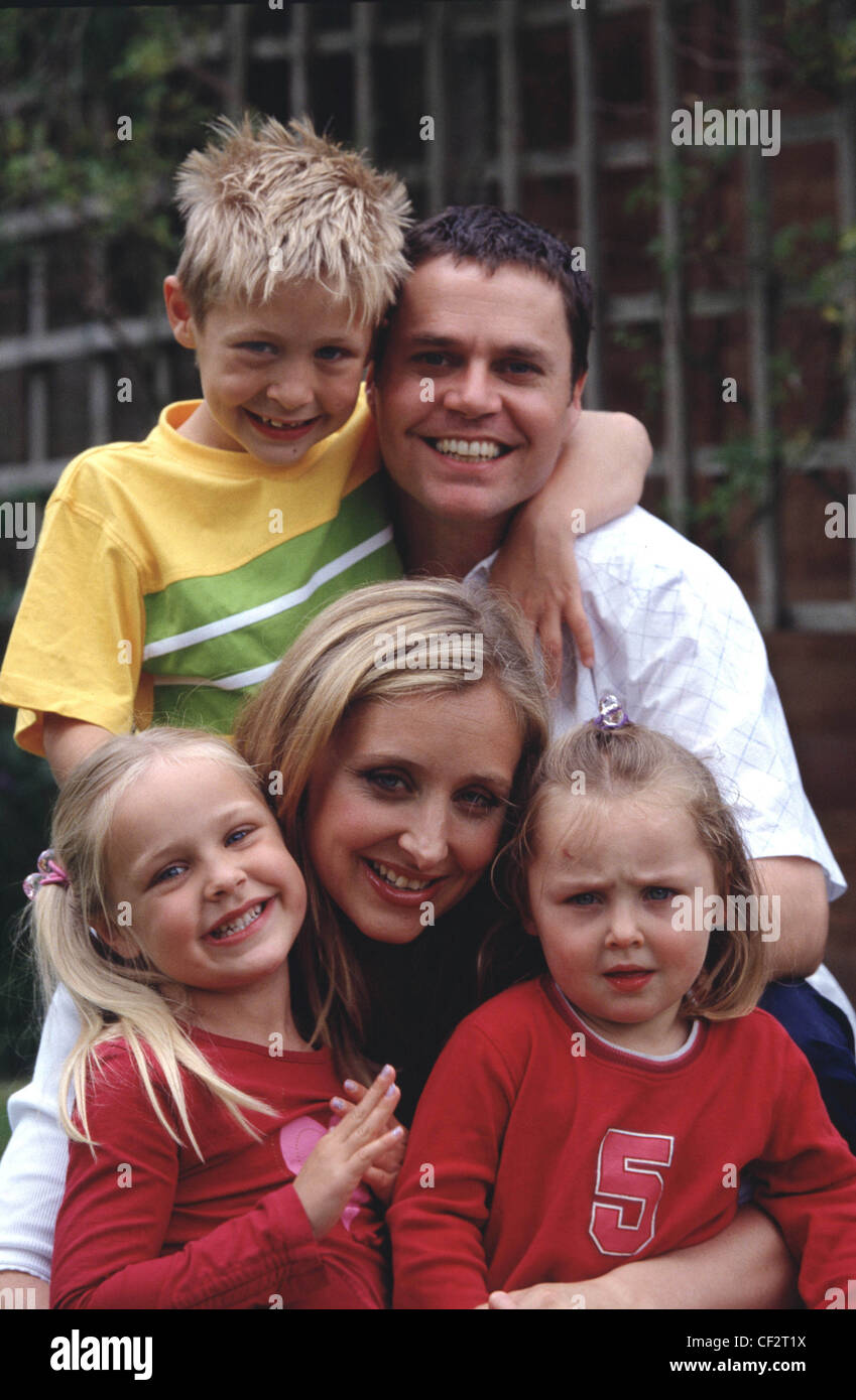Informal family group father short brown hair mother long blonde hair ...