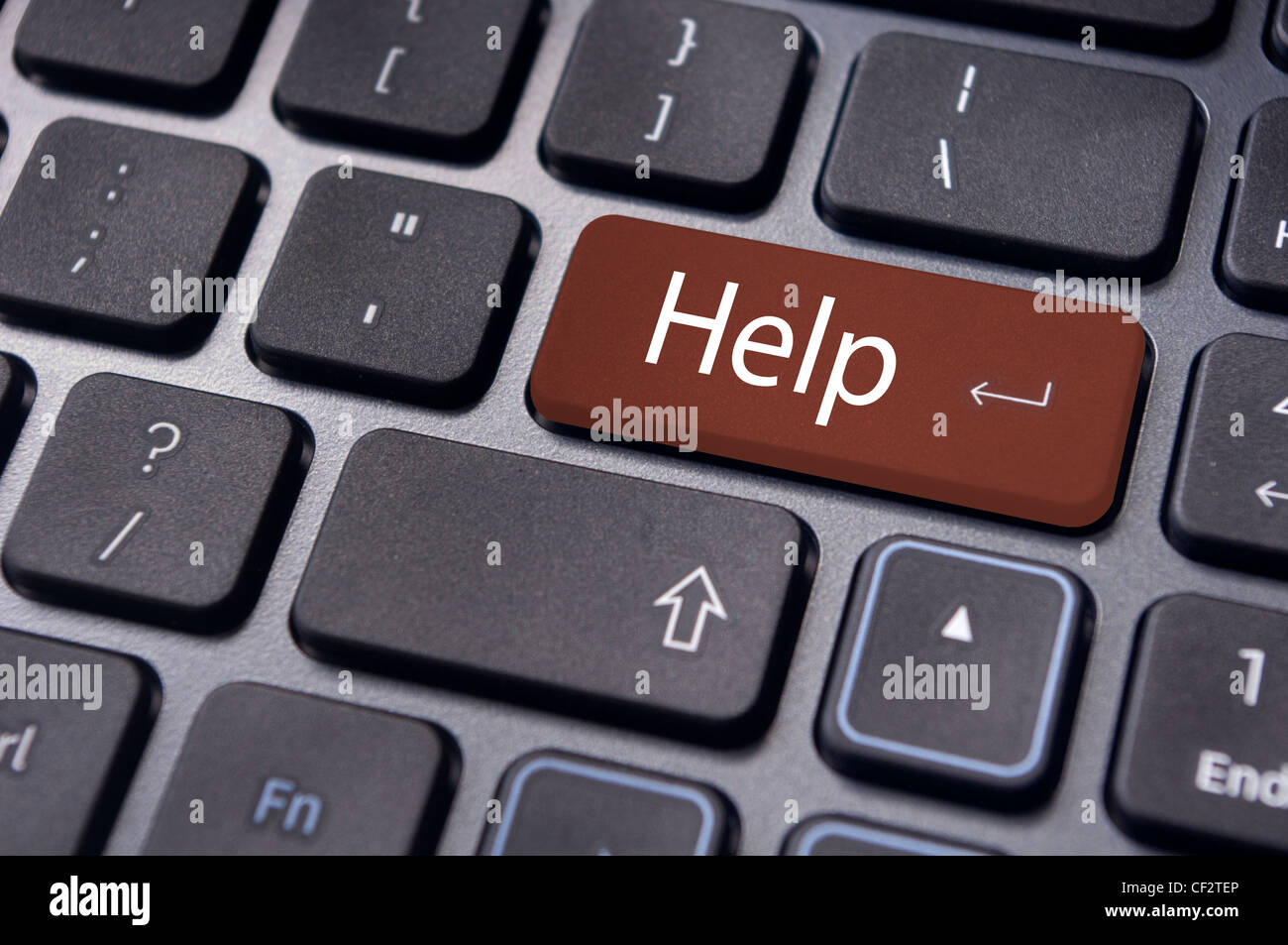 Keyboard keys help button hi-res stock photography and images - Alamy