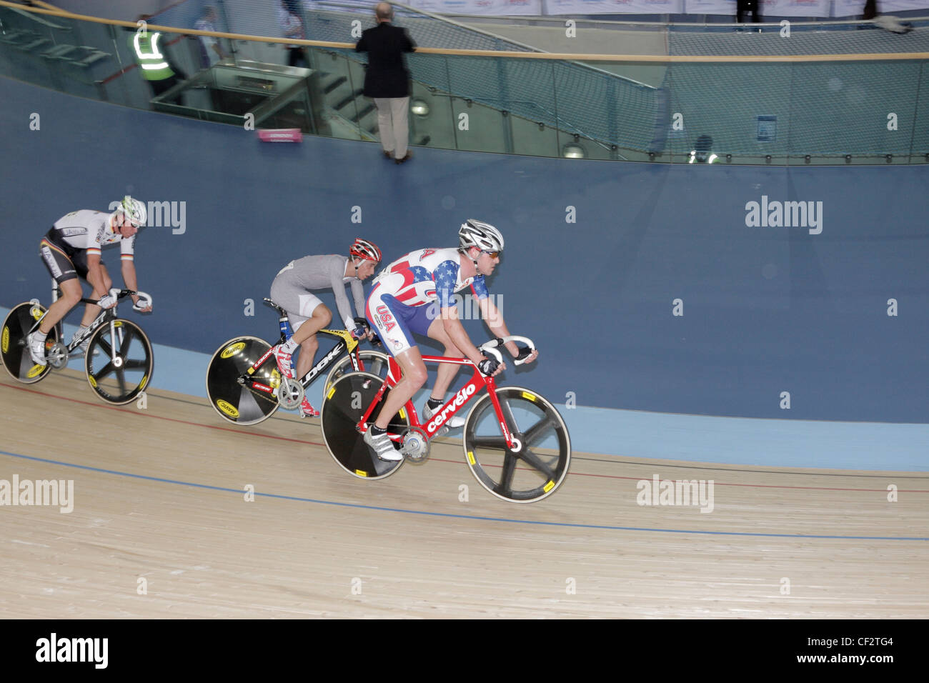 London olympic velodrome track cycling bike racing America American ...