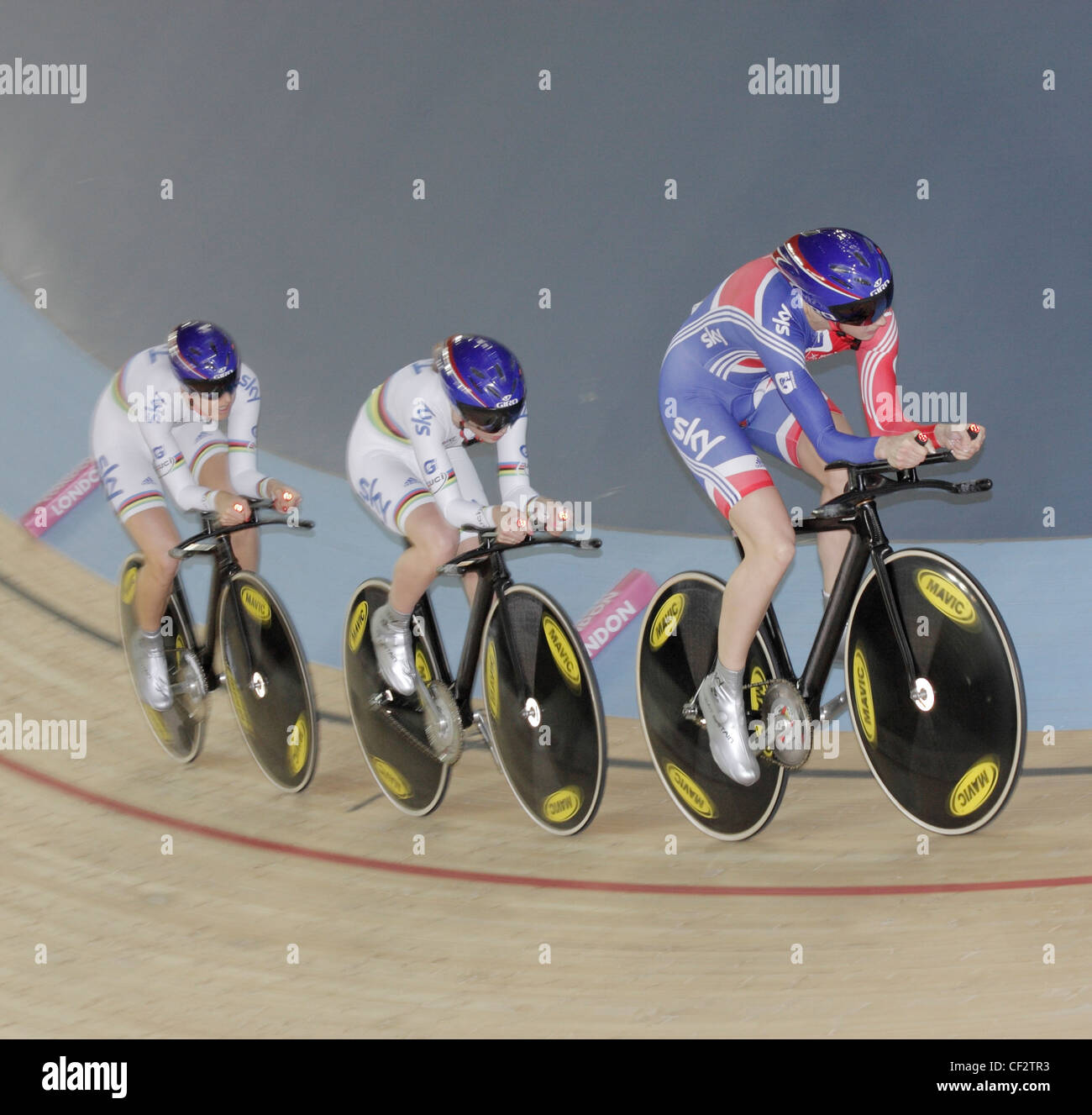 winners womens team pursuit Laura Trott Danielle King Joanna Rowsell ...