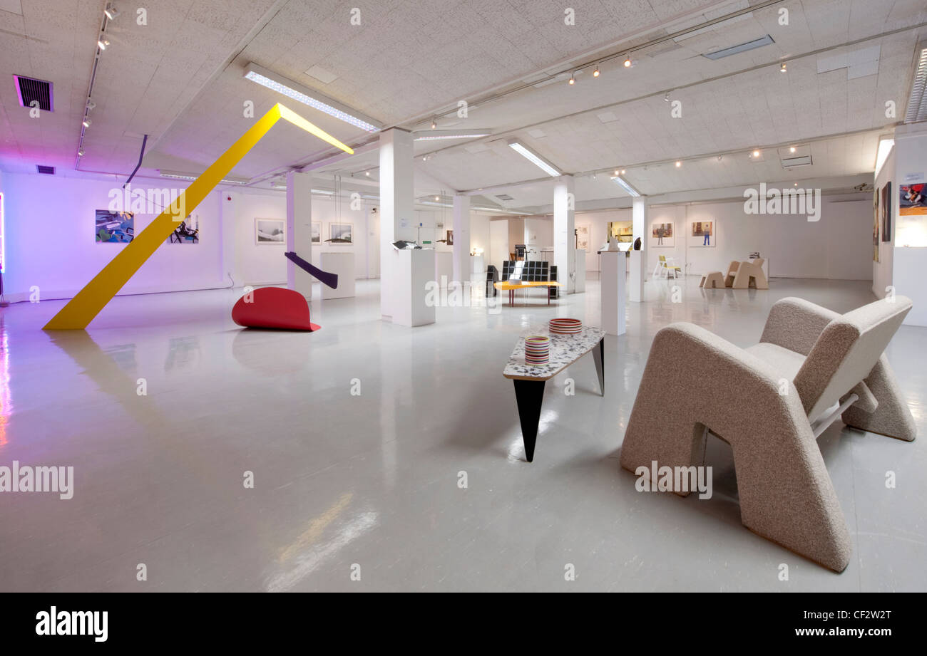 Interior of The Collins Art Gallery in Glasgow showing the Chalet ...