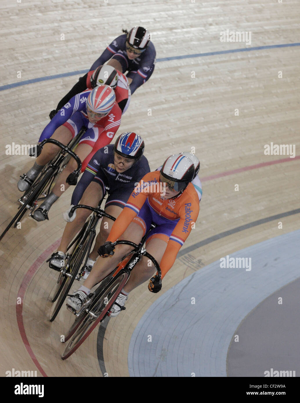 London olympic velodrome track cycling bike racing Stock Photo - Alamy