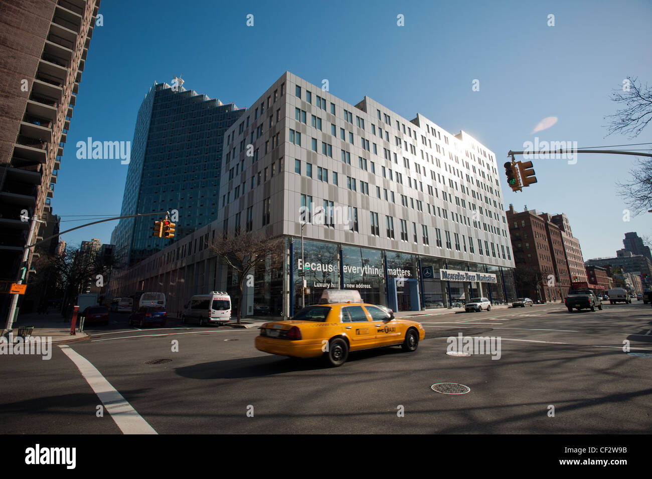 The flagship Mercedes-Benz Manhattan dealership is seen in its new ...