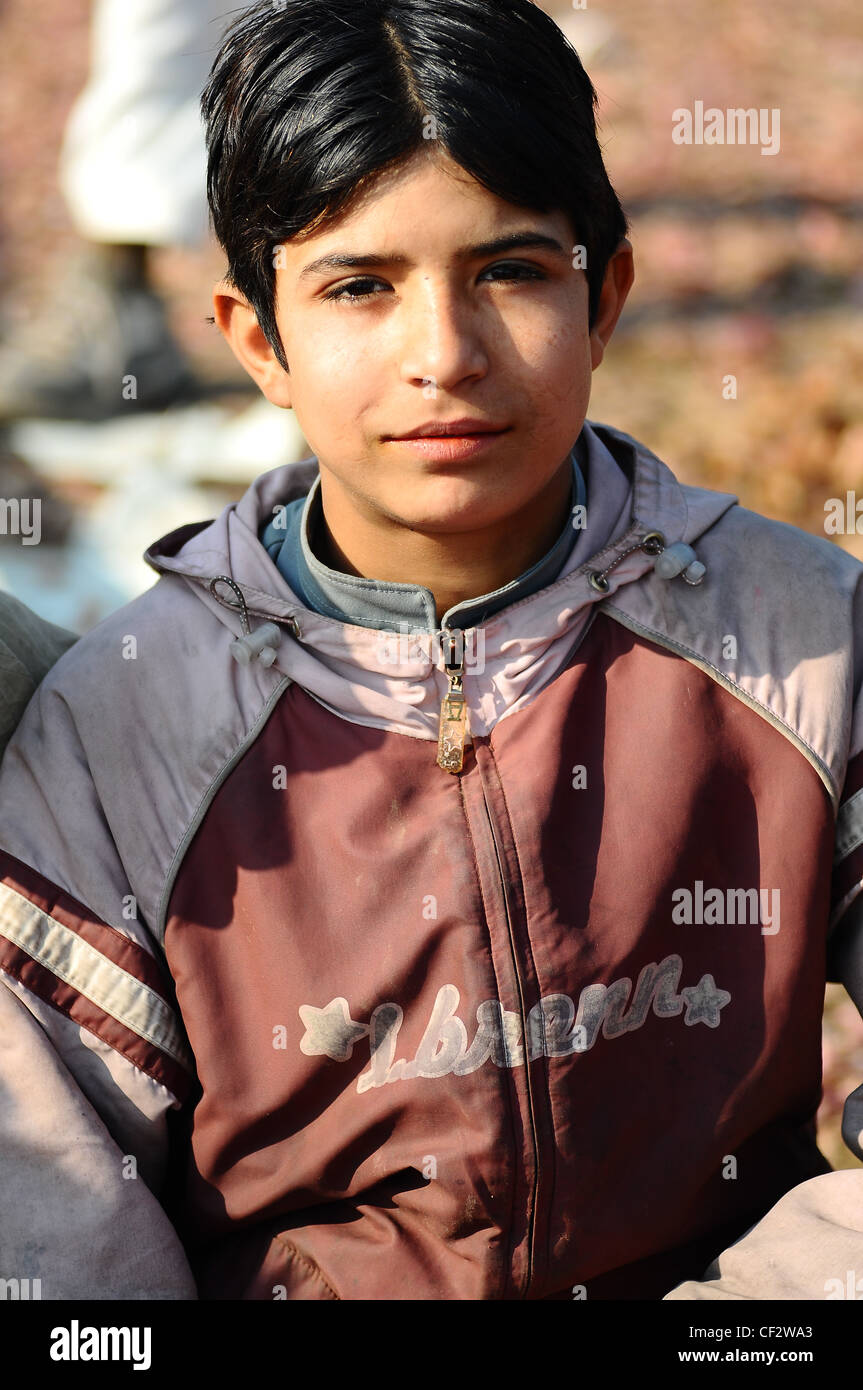 A small boy at the subzi mandi (vegetable market) in Islamabad ...