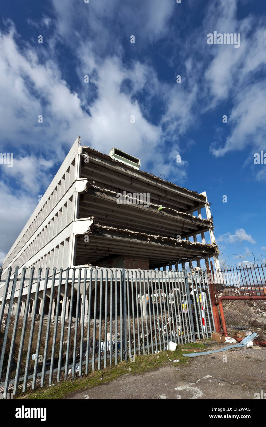 Part Demolished Office Block on Site Designated for Hotel Development ...