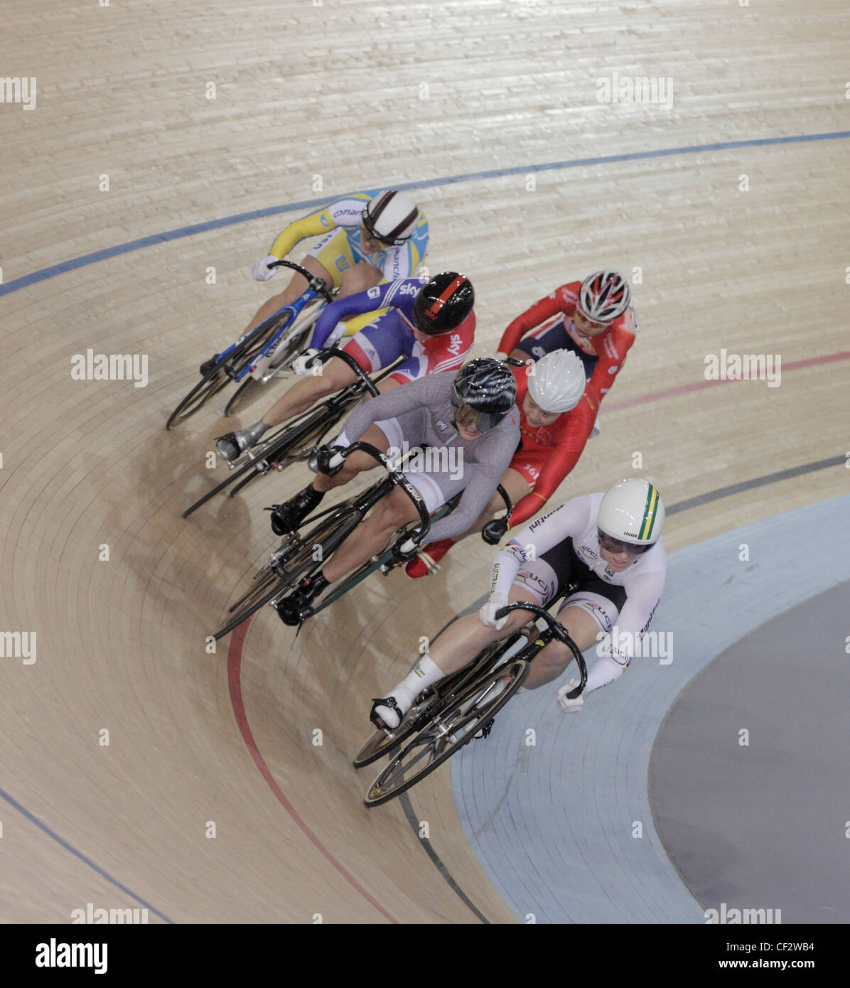 London olympic velodrome track cycling bike racing Stock Photo - Alamy