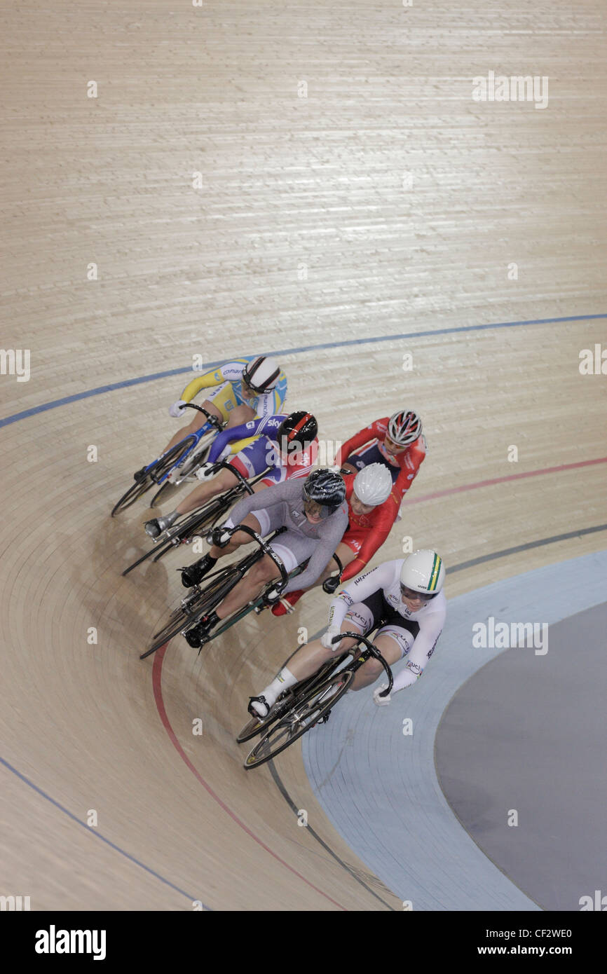 London olympic velodrome track cycling bike racing Stock Photo - Alamy