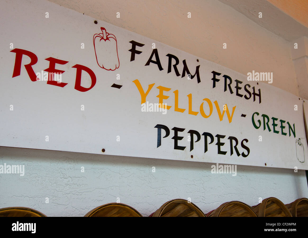 Sign at a farm stand Stock Photo - Alamy