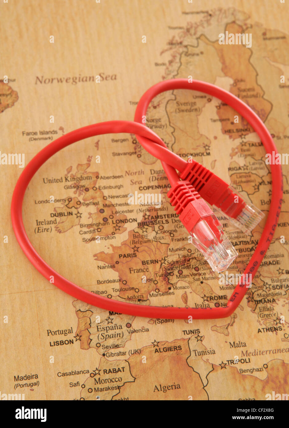 Europe map shape hi-res stock photography and images - Alamy
