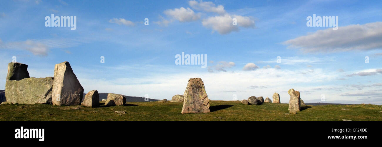 Tomnaverie recumbent stone circle near Tarland. The circle dates back ...