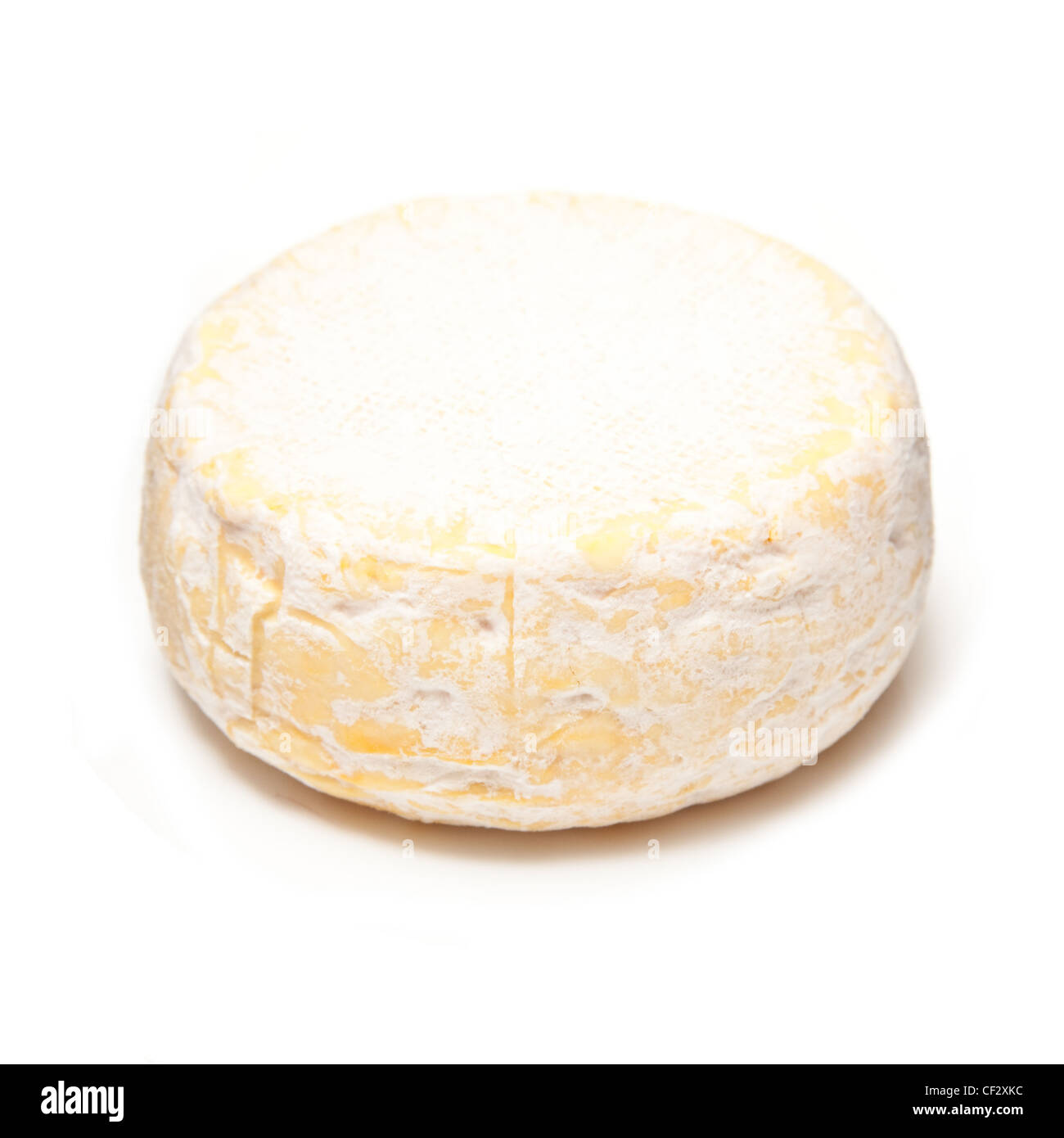 Petit Reblochon cheese isolated on a white studio background Stock ...