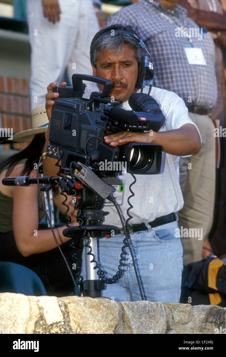 Crew filming documentary outside hi-res stock photography and images ...