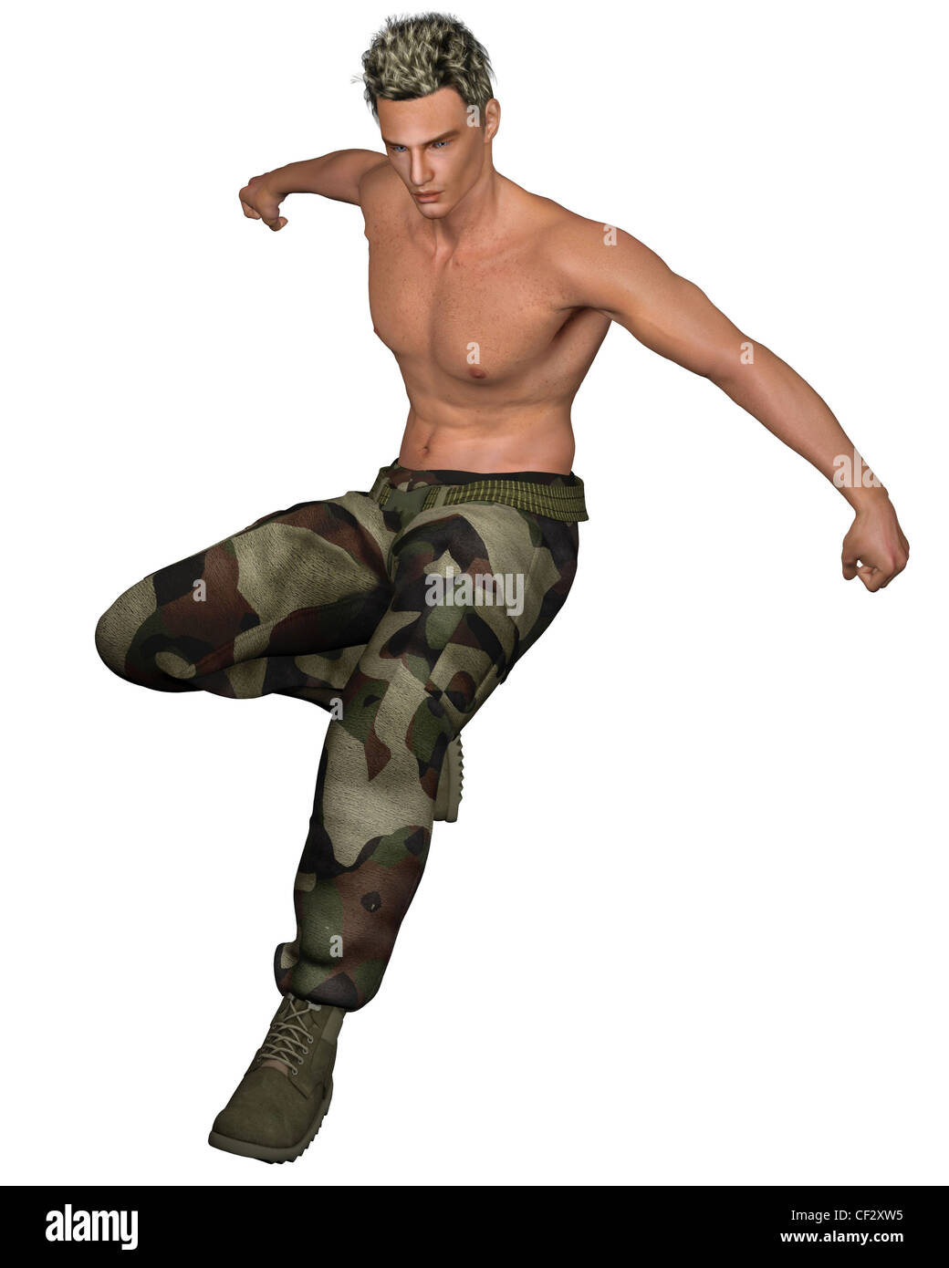 Soldier jumping hi-res stock photography and images - Alamy