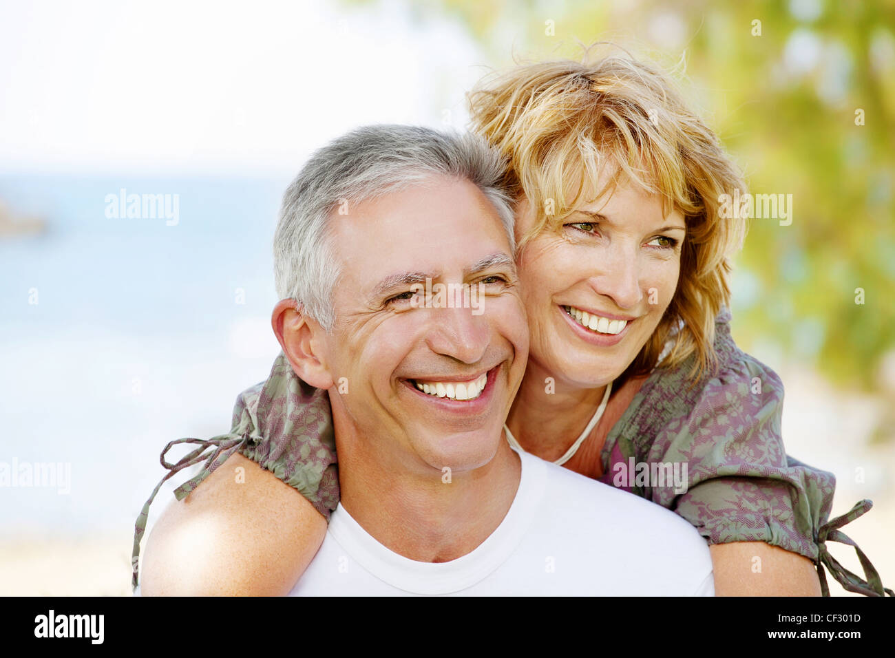 Happy mature couple outdoors Stock Photo - Alamy
