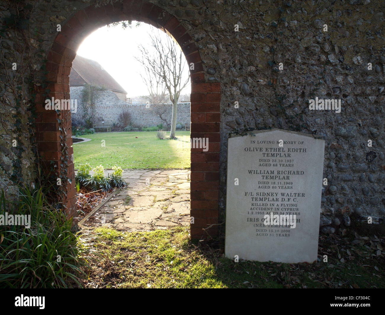 Grave yard in village church of Rottingdean Stock Photo - Alamy