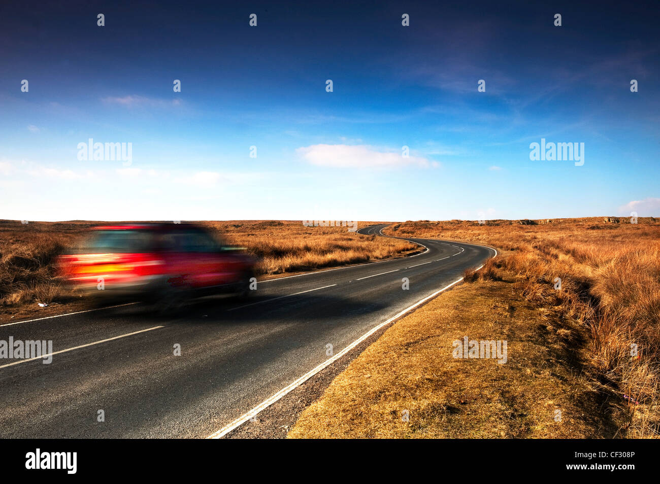 Car driving along scenic road hi-res stock photography and images - Alamy
