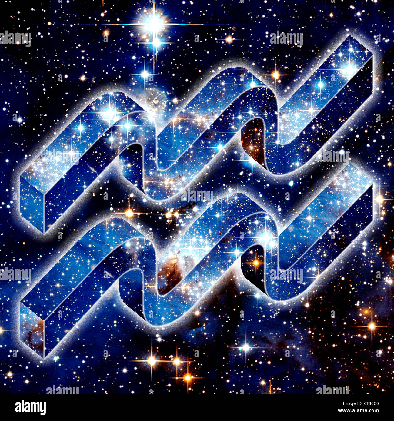 Aquarius symbol hi-res stock photography and images - Alamy